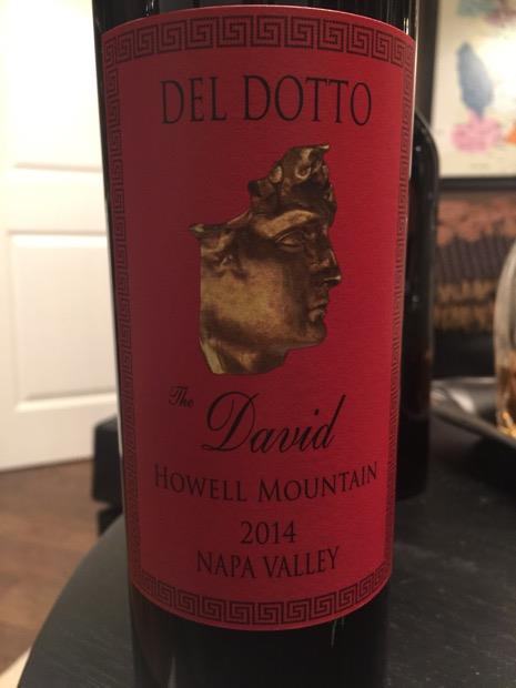 2014 Del Dotto The David Napa Valley, USA, California, Napa Valley ...