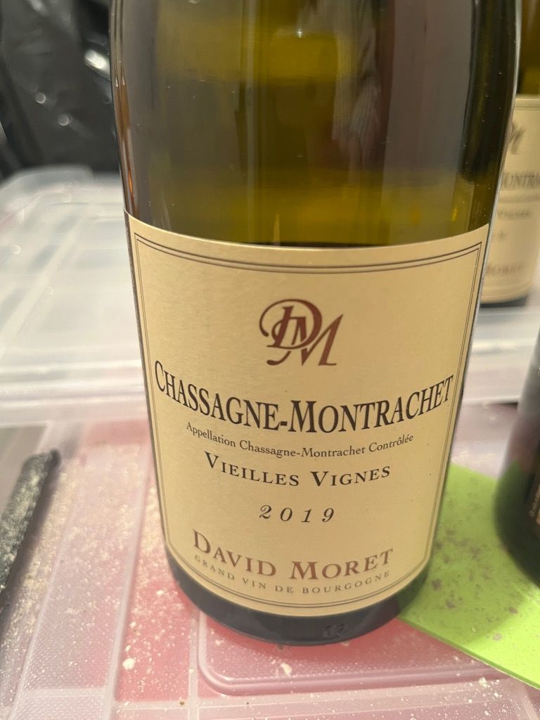 2019 David Moret Chassagne-Montrachet Vieilles Vignes, France, Burgundy ...