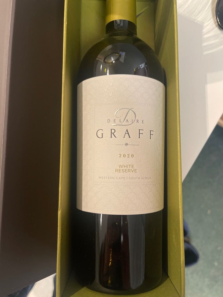 2022 Delaire Graff White Reserve, South Africa, Coastal Region ...