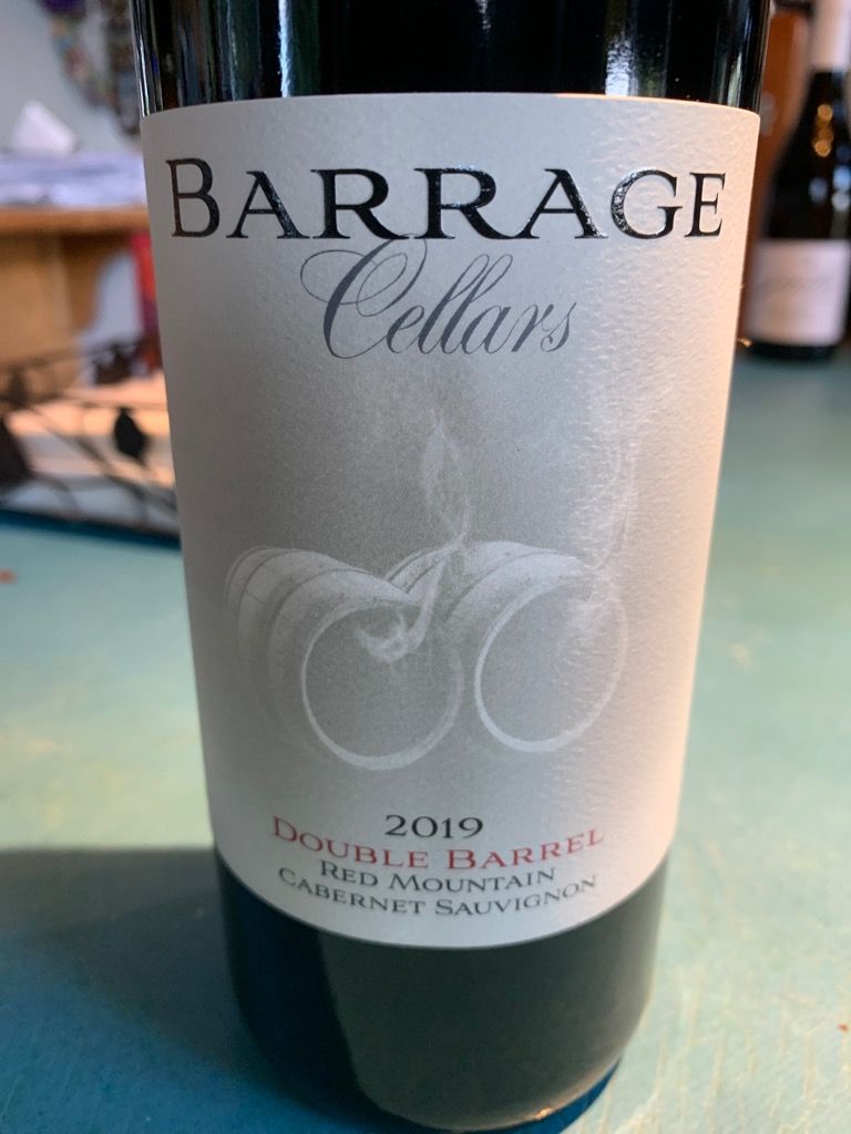 2019 Barrage Cellars Cabernet Sauvignon Double Barrel, USA, Washington ...