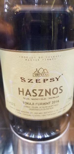 2016 István Szepsy Furmint Tokaji Hasznos, Hungary, Tokaji - CellarTracker