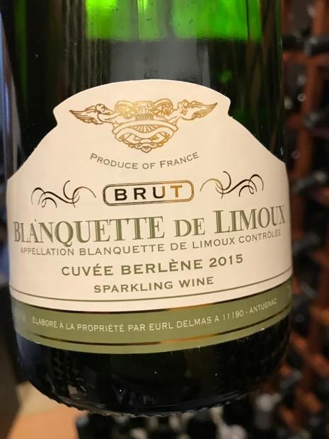 2015 Domaine Delmas Blanquette de Limoux Cuvée Berlène, France ...