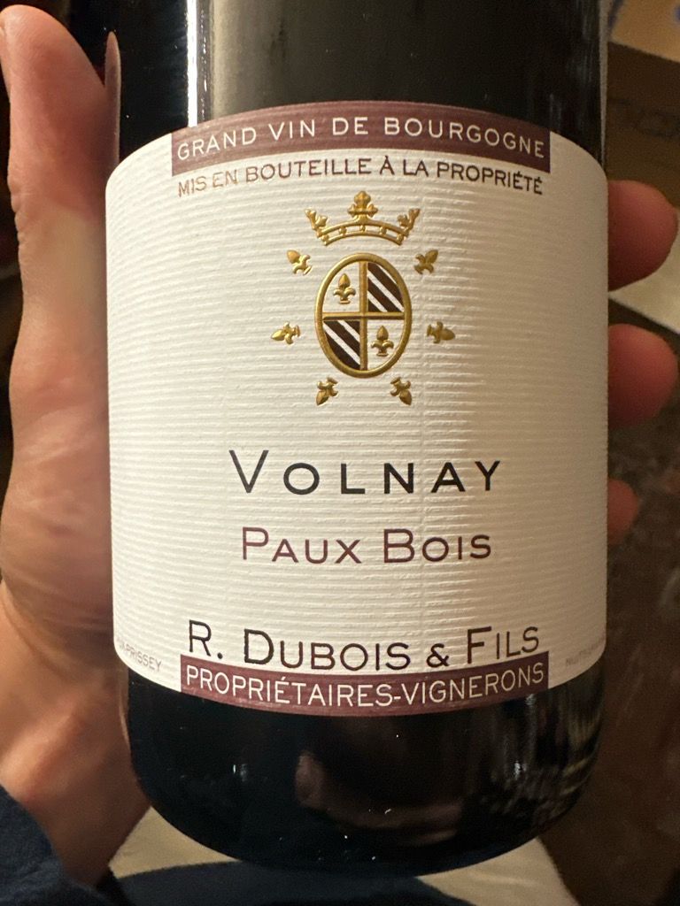 2022 Domaine R. DuBois & Fils Volnay Les Paux Bois, France, Burgundy ...