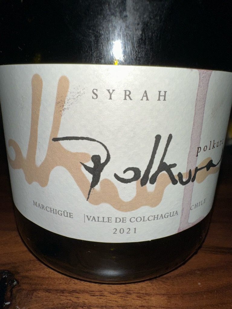 2022 Polkura Syrah, Chile, Rapel Valley, Colchagua Valley, Marchigüe ...