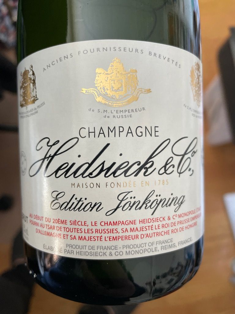 NV Heidsieck & Co. Monopole Champagne Edition Jönköping, France ...