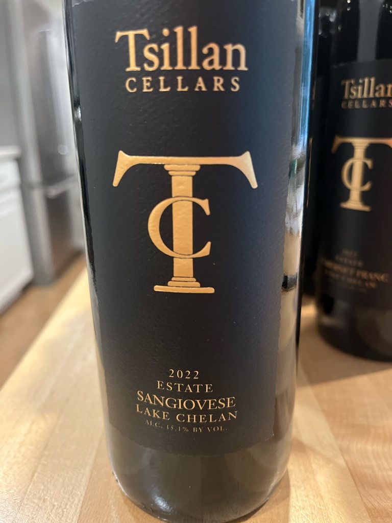 2022 Tsillan Cellars Sangiovese Estate, USA, Washington - CellarTracker
