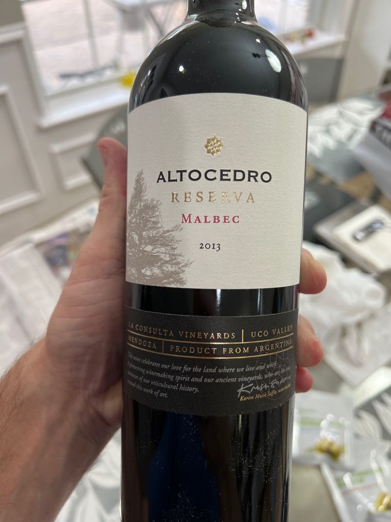 2013 Altocedro Malbec Reserva, Argentina, Mendoza, Valle de Uco, La ...