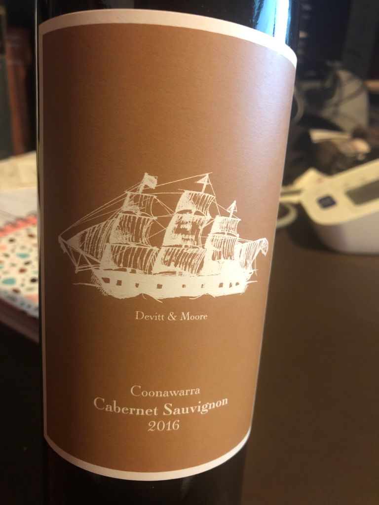 2016 Devitt & Moore Cabernet Sauvignon Captain D. Bruce, Australia, South Australia, Limestone ...