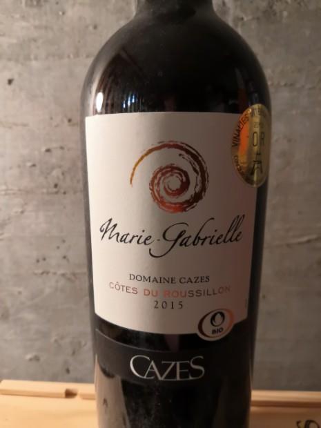 2015 Domaine Cazes Côtes du Roussillon Marie Gabrielle, France ...
