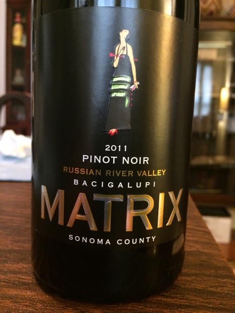 2011 Matrix Pinot Noir Bacigalupi Vineyard, USA, California, Sonoma ...