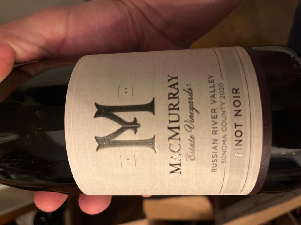 2020 MacMurray Estate Vineyards Pinot Noir Russian River Valley, USA ...