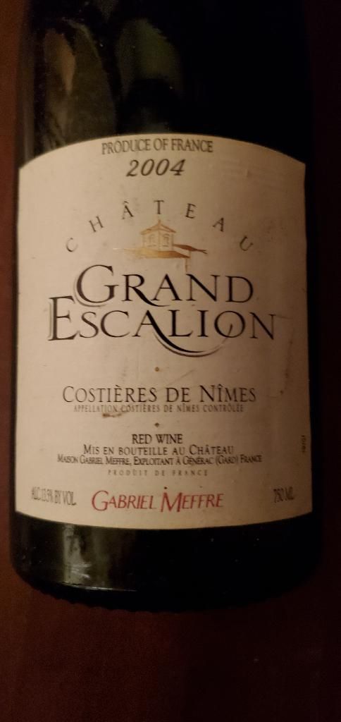 2004 Gabriel Meffre Costières-de-Nîmes Château Grand Escalion Haut ...