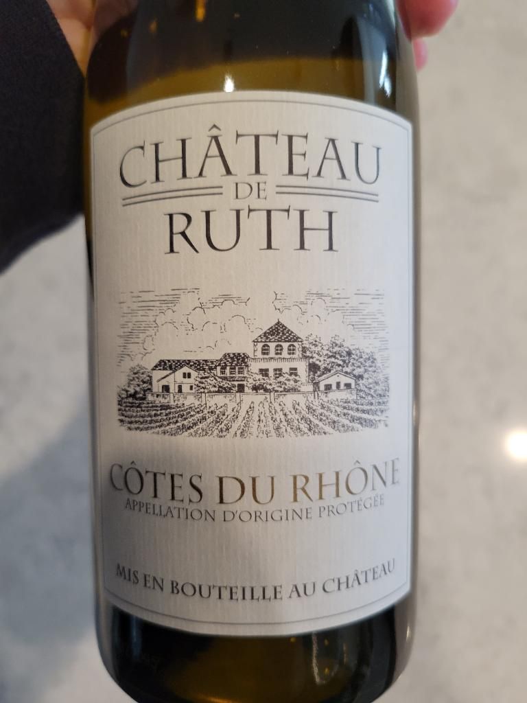 2021 Château de Ruth Côtes du Rhône Blanc, France, Rhône, Southern ...