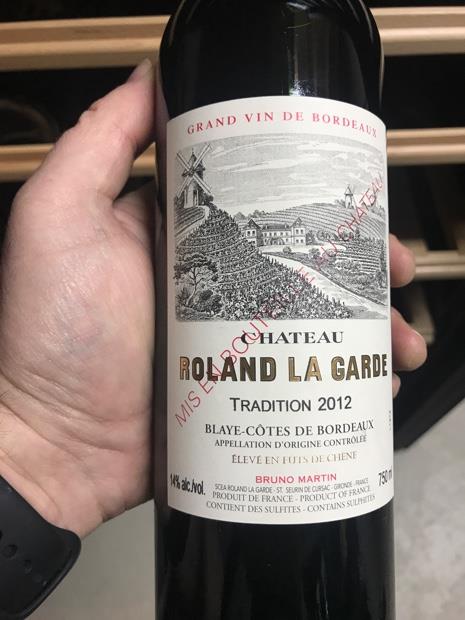 2012 Château Roland La Garde Tradition, France, Bordeaux, Blaye Côtes ...