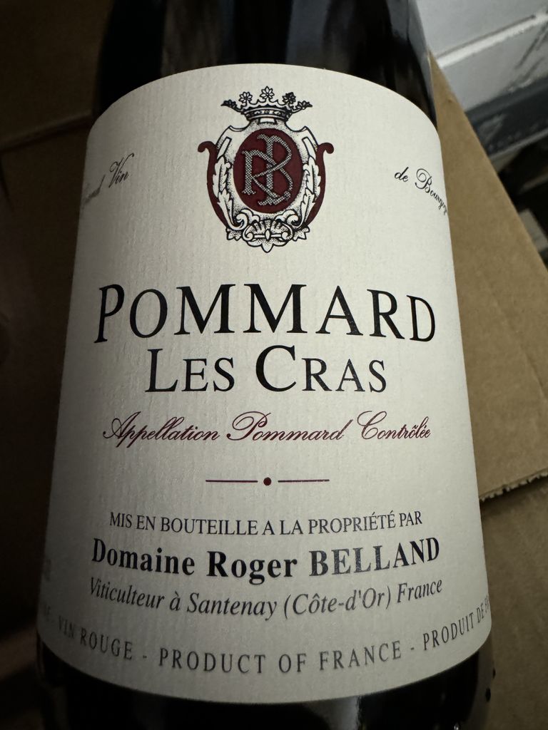 2022 Domaine Roger Belland Pommard Les Cras, France, Burgundy, Côte de ...