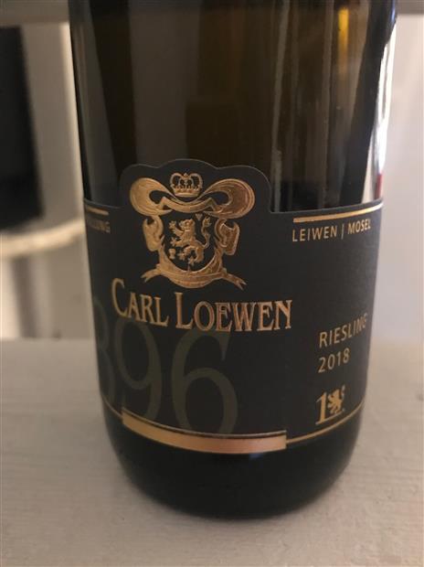 2018 Carl Loewen Riesling 1896, Germany, Mosel Saar Ruwer - CellarTracker