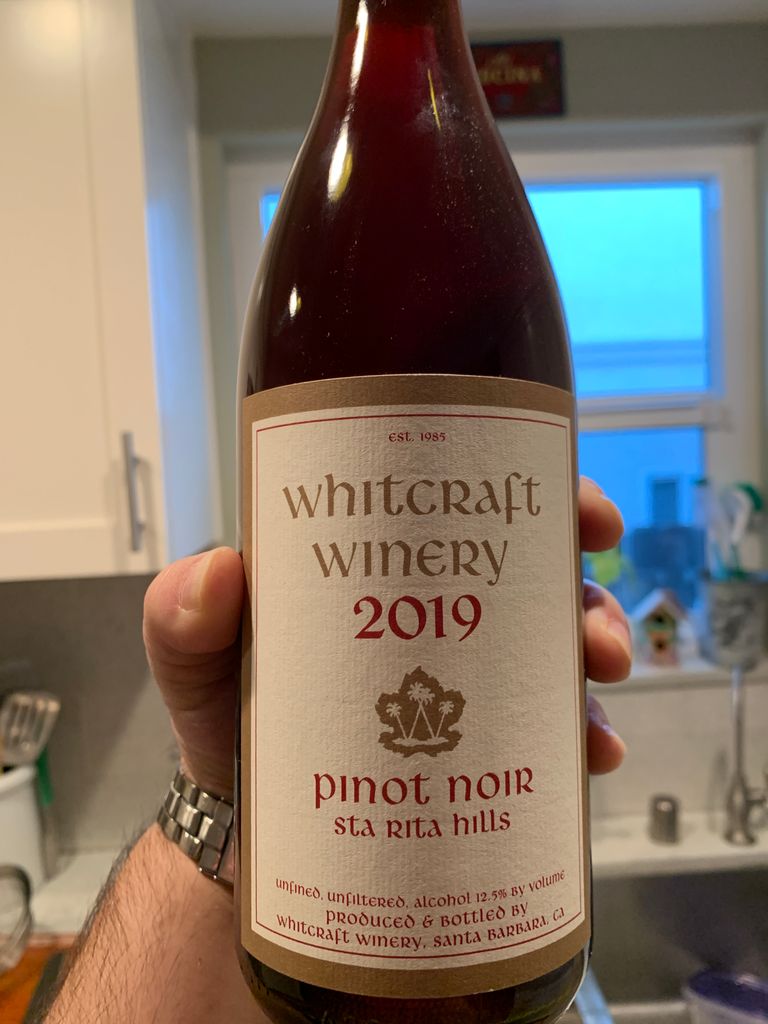 2019 Whitcraft Winery Pinot Noir, USA, California, Central Coast, Sta ...