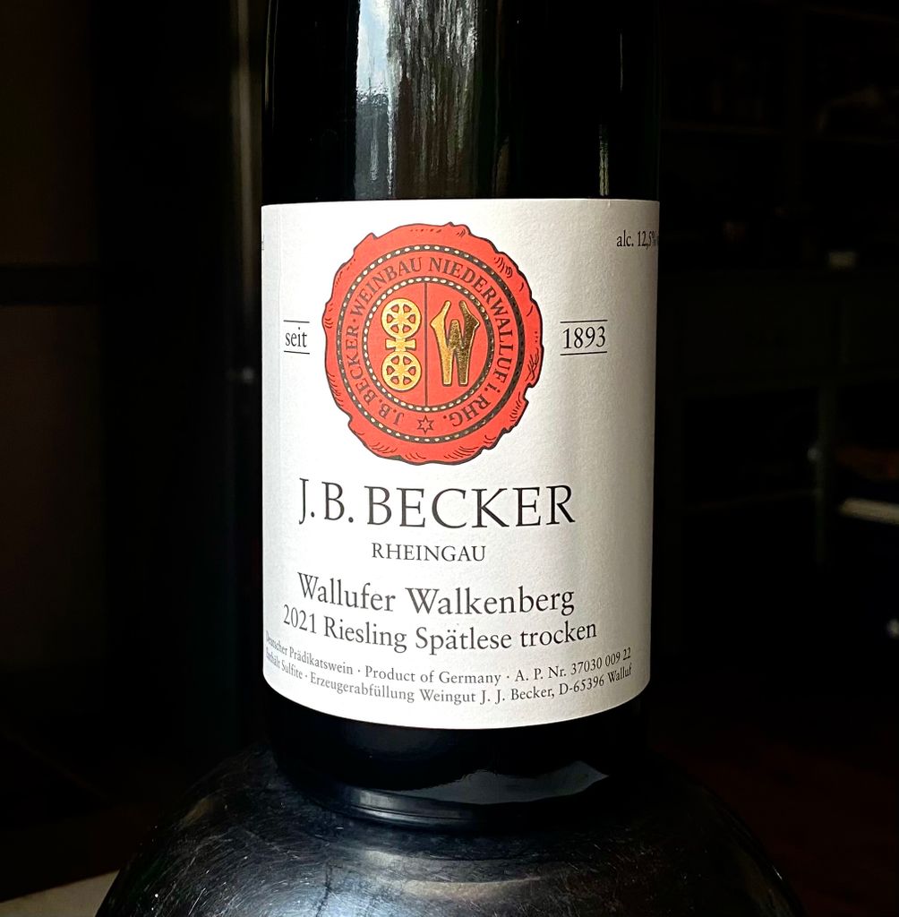 2022 J.B. Becker Wallufer Walkenberg Riesling Spätlese trocken, Germany ...