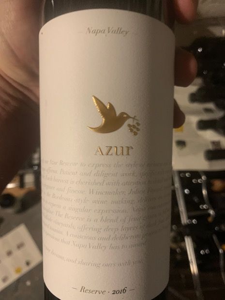 2016 Azur Reserve, USA, California, Napa Valley - CellarTracker