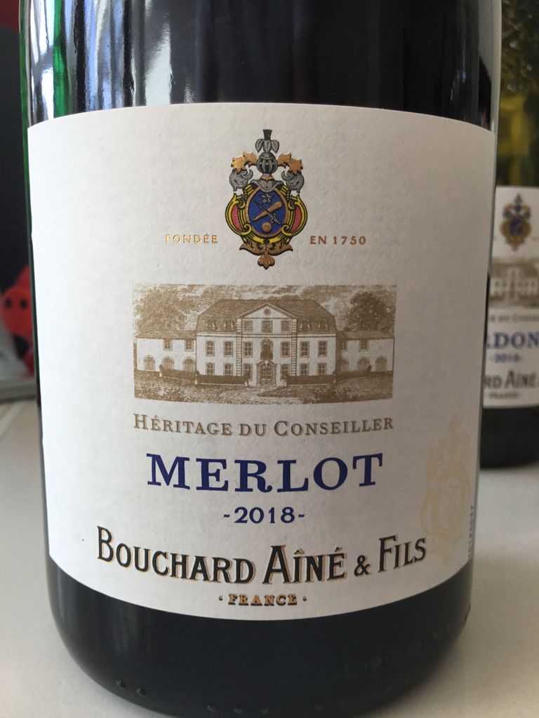 NV Bouchard Aîné & Fils Merlot Vin de Pays d'Oc, France, Languedoc ...