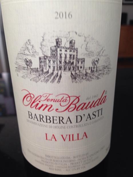 2016 Tenuta Olim Bauda Barbera d'Asti La Villa, Italy, Piedmont, Asti ...