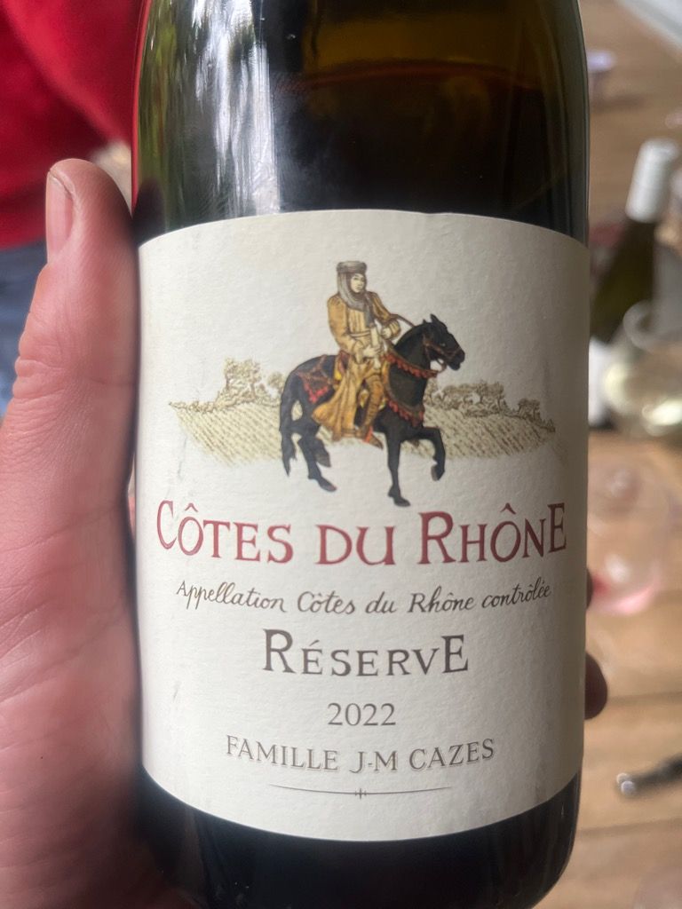 2022 Famille JM Cazes Côtes du Rhône Reserve, France, Rhône, Southern ...