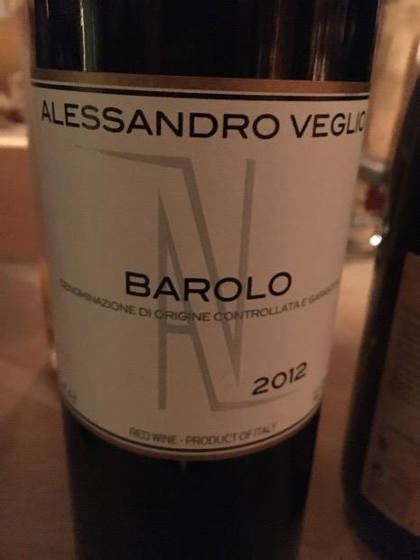 2012 Alessandro Veglio Barolo, Italy, Piedmont, Langhe, Barolo ...