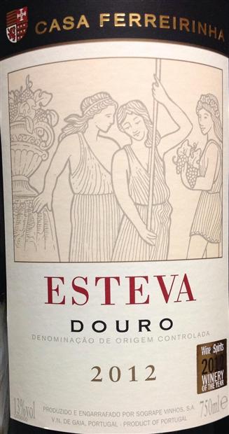 2012 Casa Ferreirinha Douro Esteva, Portugal, Douro - CellarTracker