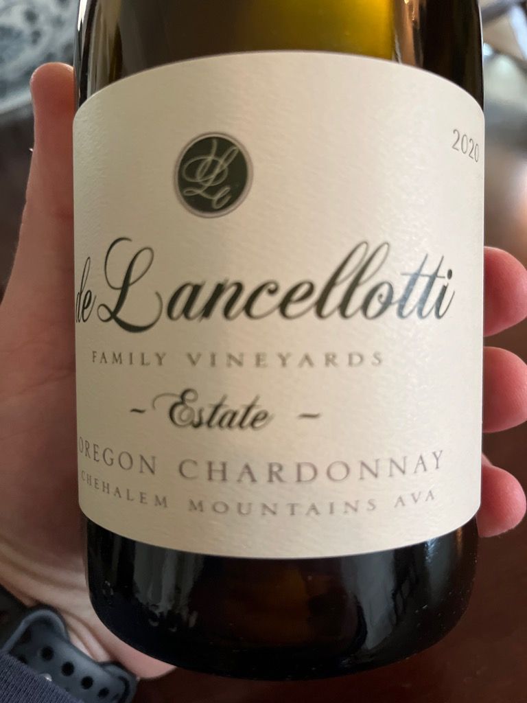 2020 de Lancellotti Chardonnay Estate, USA, Oregon, Willamette Valley ...