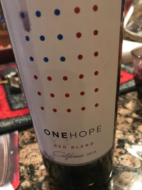 2015 One Hope Red Wine Blend, USA, California - CellarTracker
