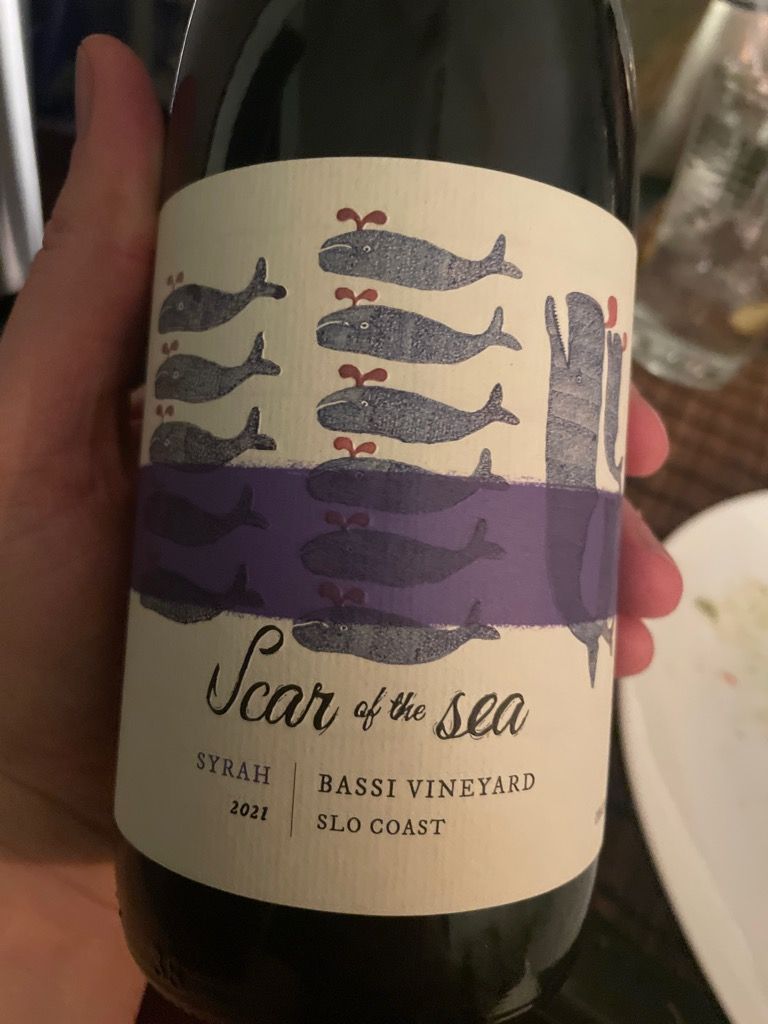 2021 Scar of the Sea Wines Syrah Bassi Vineyard, USA, California ...