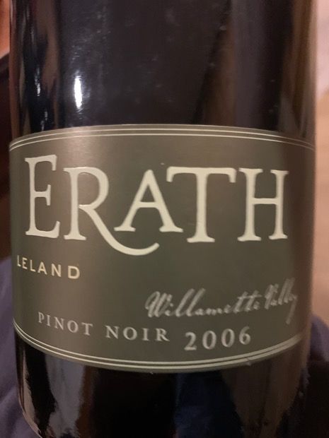 2006 Erath Pinot Noir Leland Vineyard, USA, Oregon, Willamette Valley ...