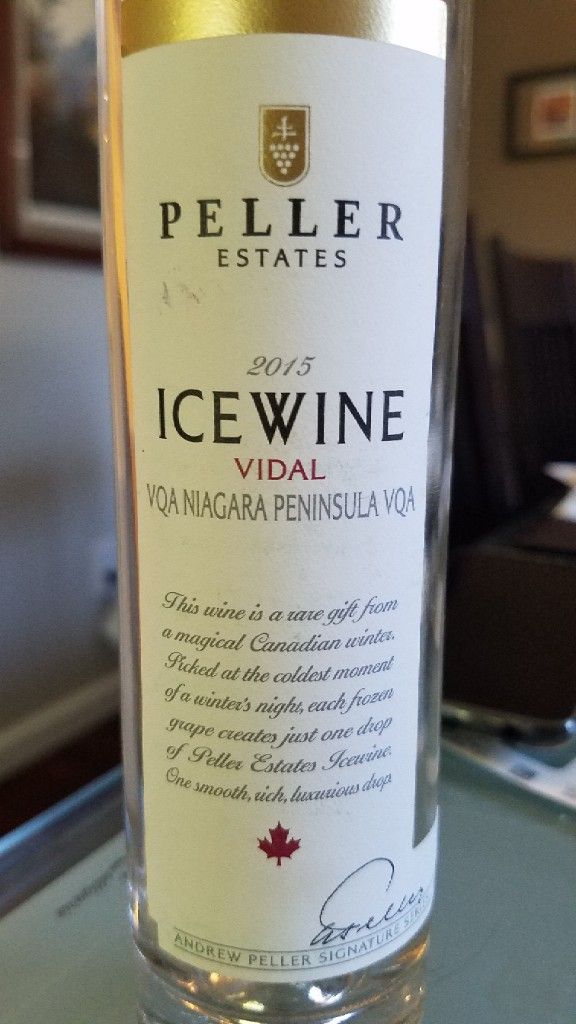 2015 Peller Estates Vidal Blanc Icewine Andrew Peller Signature Series ...