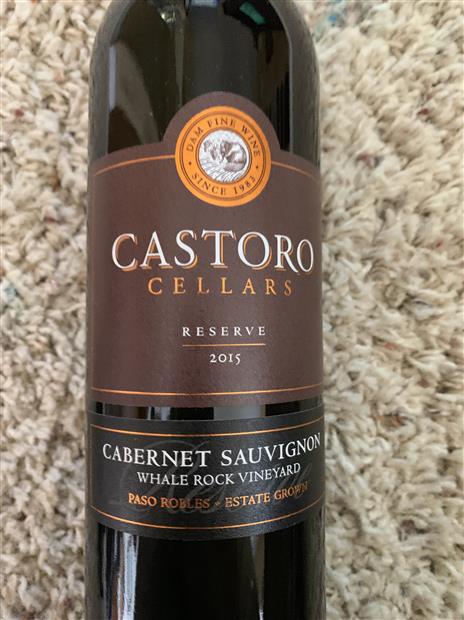 2011 Castoro Cellars Cabernet Sauvignon - CellarTracker