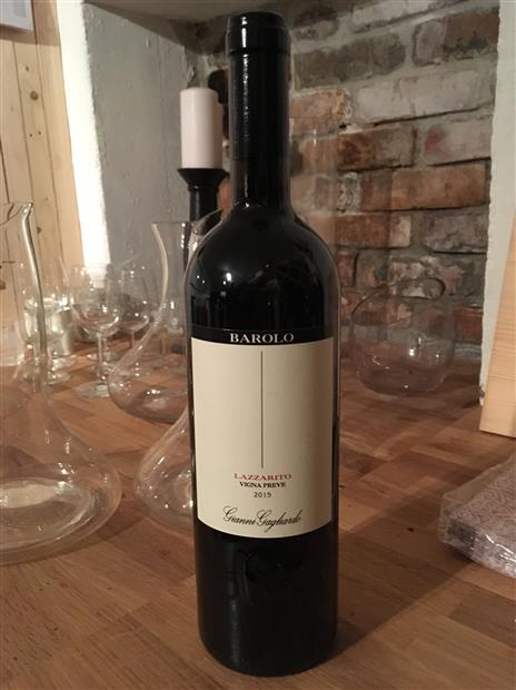 2015 Gianni Gagliardo Barolo Lazzarito Preve, Italy, Piedmont, Langhe ...
