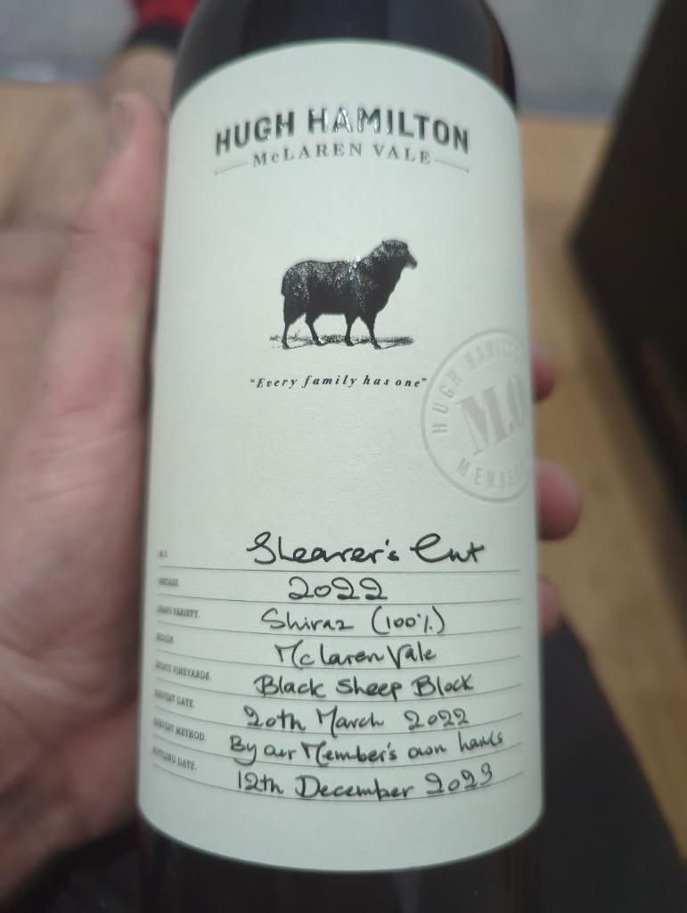 2022 Hugh Hamilton Shiraz Members Only Shearer's Cut Black Sheep Block ...
