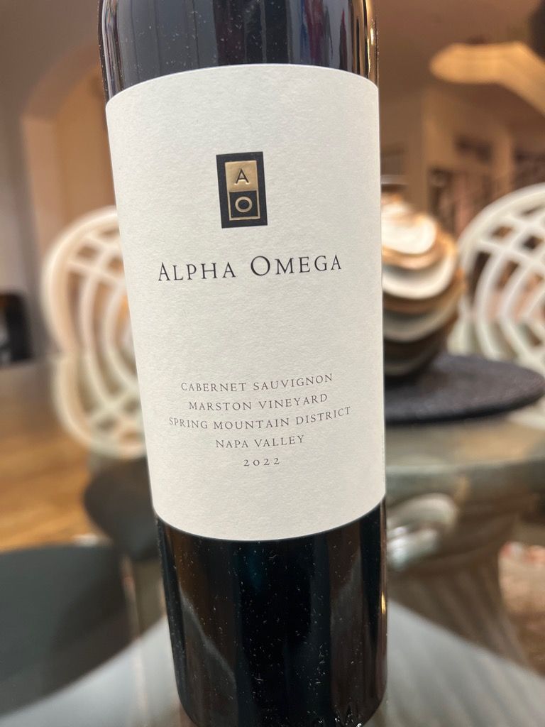 2022 Alpha Omega Cabernet Sauvignon Marston, USA, California, Napa ...
