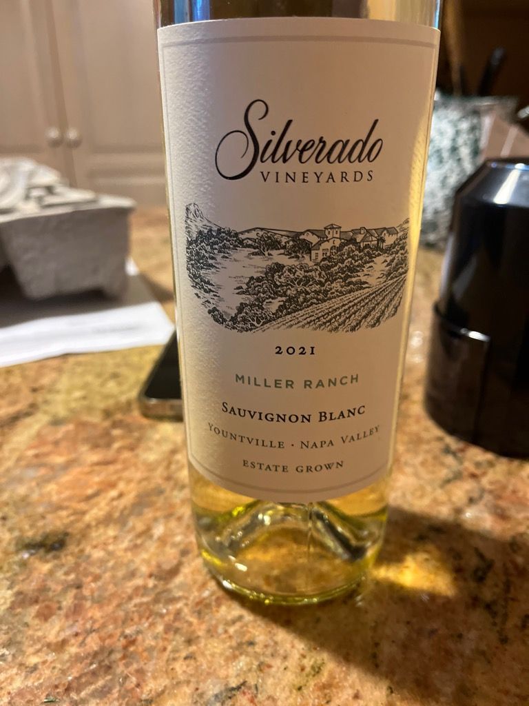 2021 Silverado Vineyards Sauvignon Blanc Miller Ranch, USA, California ...