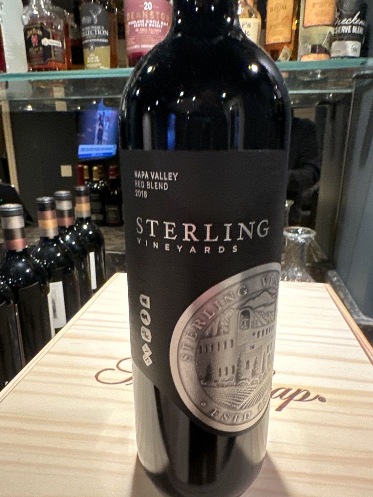 2018 Sterling Vineyards Napa Valley Red Blend, USA, California, Napa ...