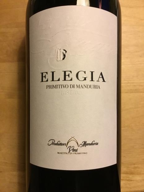 2019 Consorzio Produttori Vini Manduria Primitivo di Manduria 1932 ...