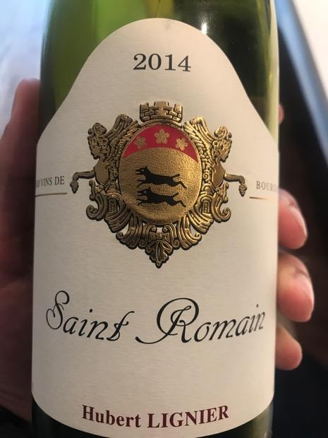 2014 Hubert Lignier Saint-Romain Blanc, France, Burgundy, Côte de ...