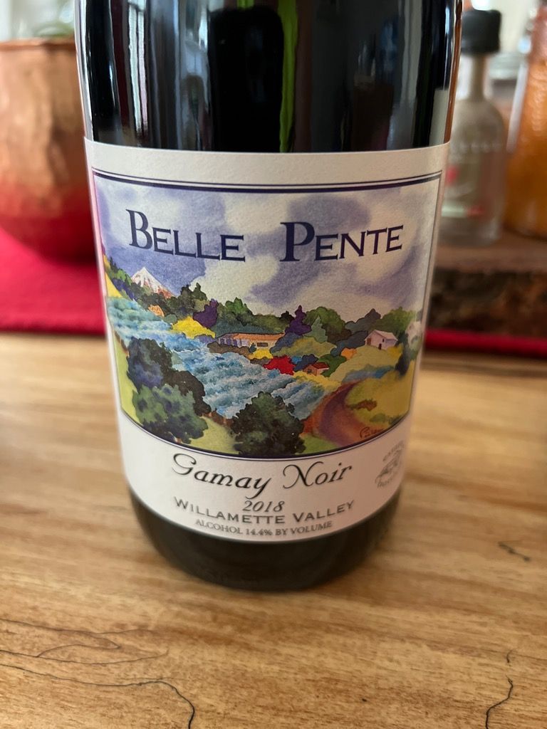 2018 Belle Pente Gamay Noir, USA, Oregon, Willamette Valley, Yamhill ...