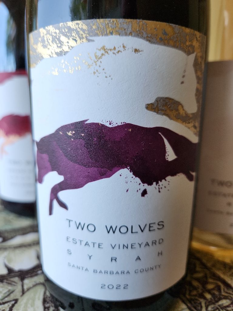 2022 Two Wolves Syrah, USA, California, Central Coast, Santa Barbara ...
