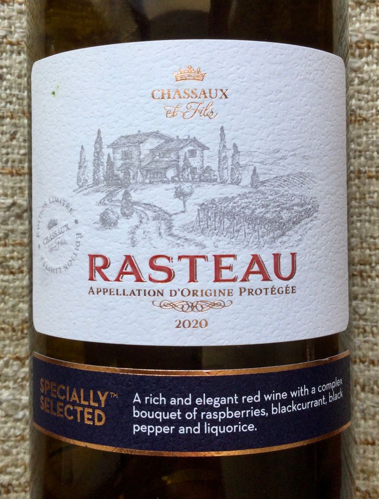 2020 Chassaux & Fils Rasteau, France, Rhône, Southern Rhône, Rasteau ...