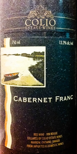 2020 Colio Estate Vineyards Cabernet Franc, Canada, Ontario, Lake Erie ...