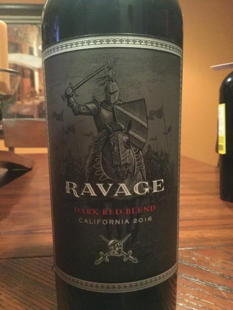 2016 Ravage Wines Dark Red Blend, USA, California - CellarTracker