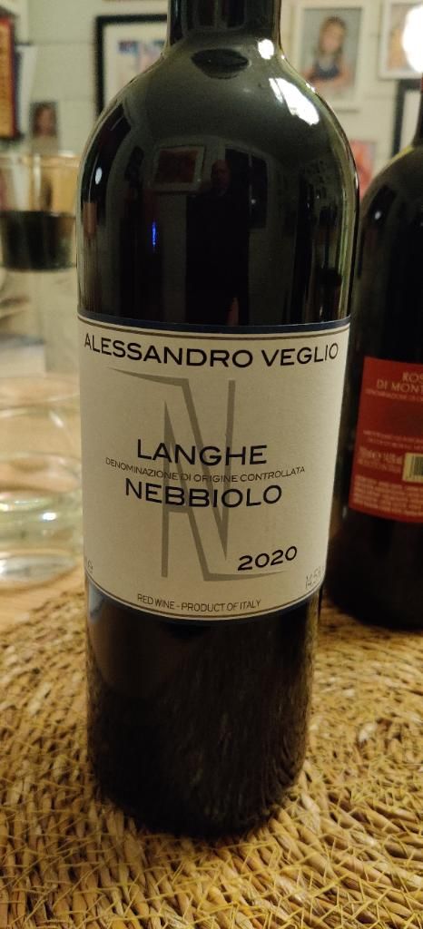 2020 Alessandro Veglio Langhe Nebbiolo, Italy, Piedmont, Langhe, Langhe ...