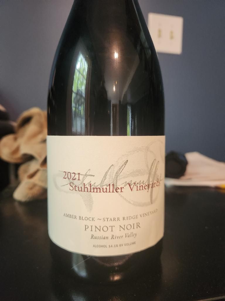 2022 Stuhlmuller Vineyards Pinot Noir Starr Ridge Vineyard - Amber ...