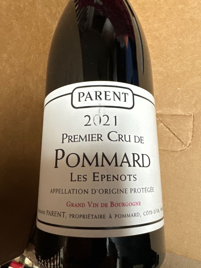 2021 Domaine Parent Pommard 1er Cru Les Épenots, France, Burgundy, Côte ...