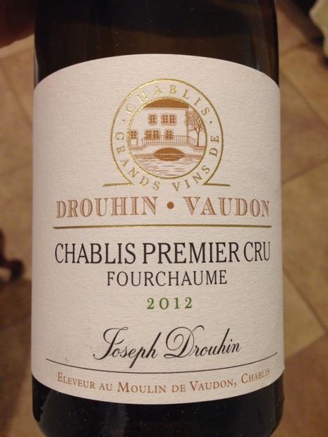 2012 Joseph Drouhin / Drouhin-Vaudon Chablis 1er Cru Fourchaume, France ...